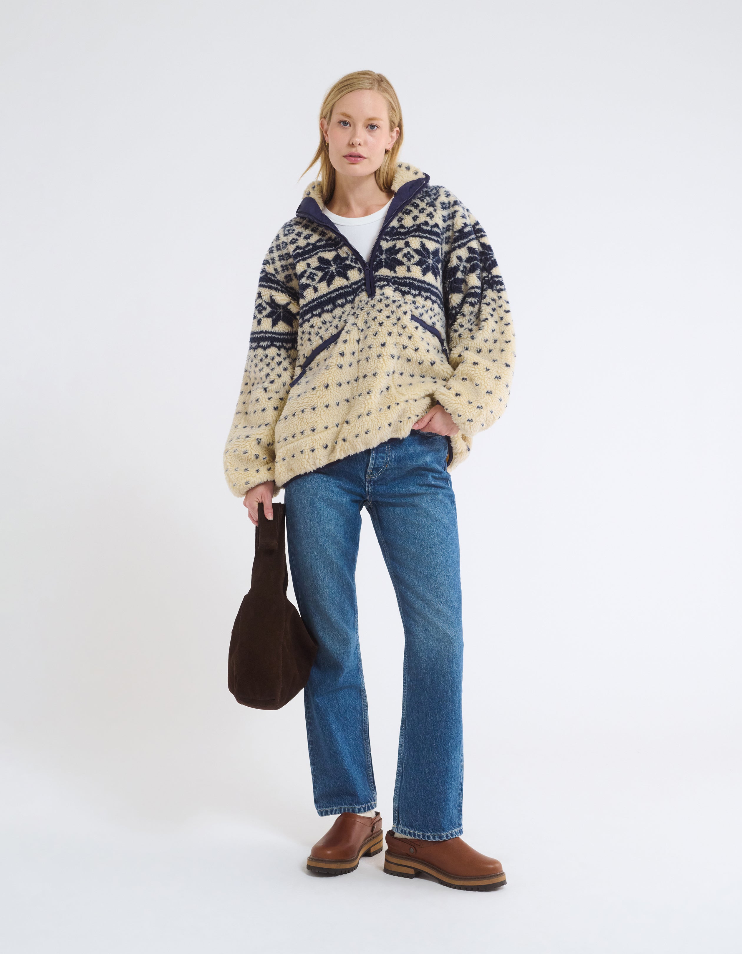 Sun Valley Sherpa in Snowflake | Shop Women's Pullovers – Rumored