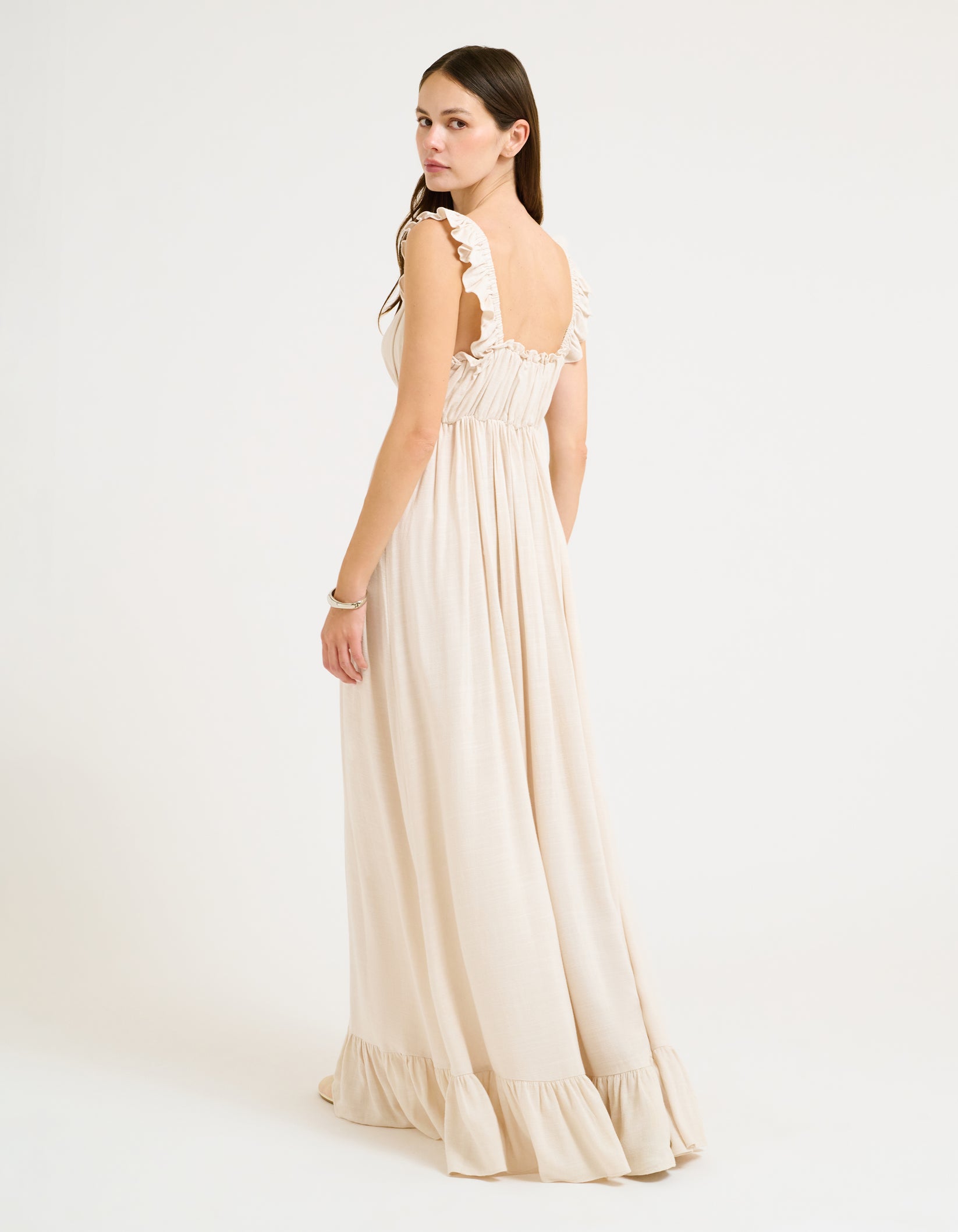 Tall Grass Maxi Dress in Natural | Women's Cottagecore Dresses – Rumored
