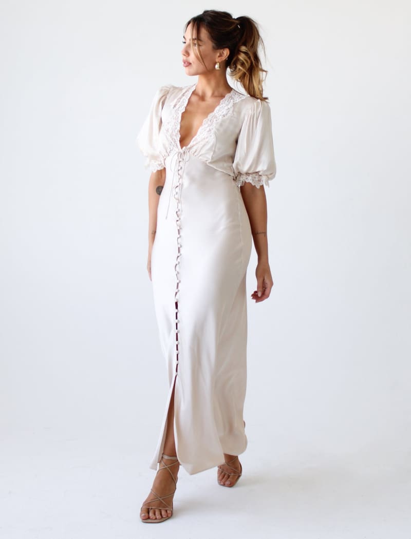 Honey Duster Maxi Dress | Dove – Rumored