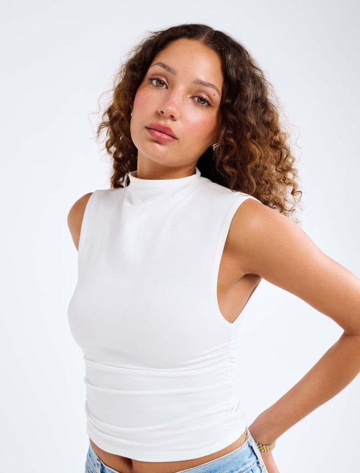 Classic Ribbed Tank | White – Rumored